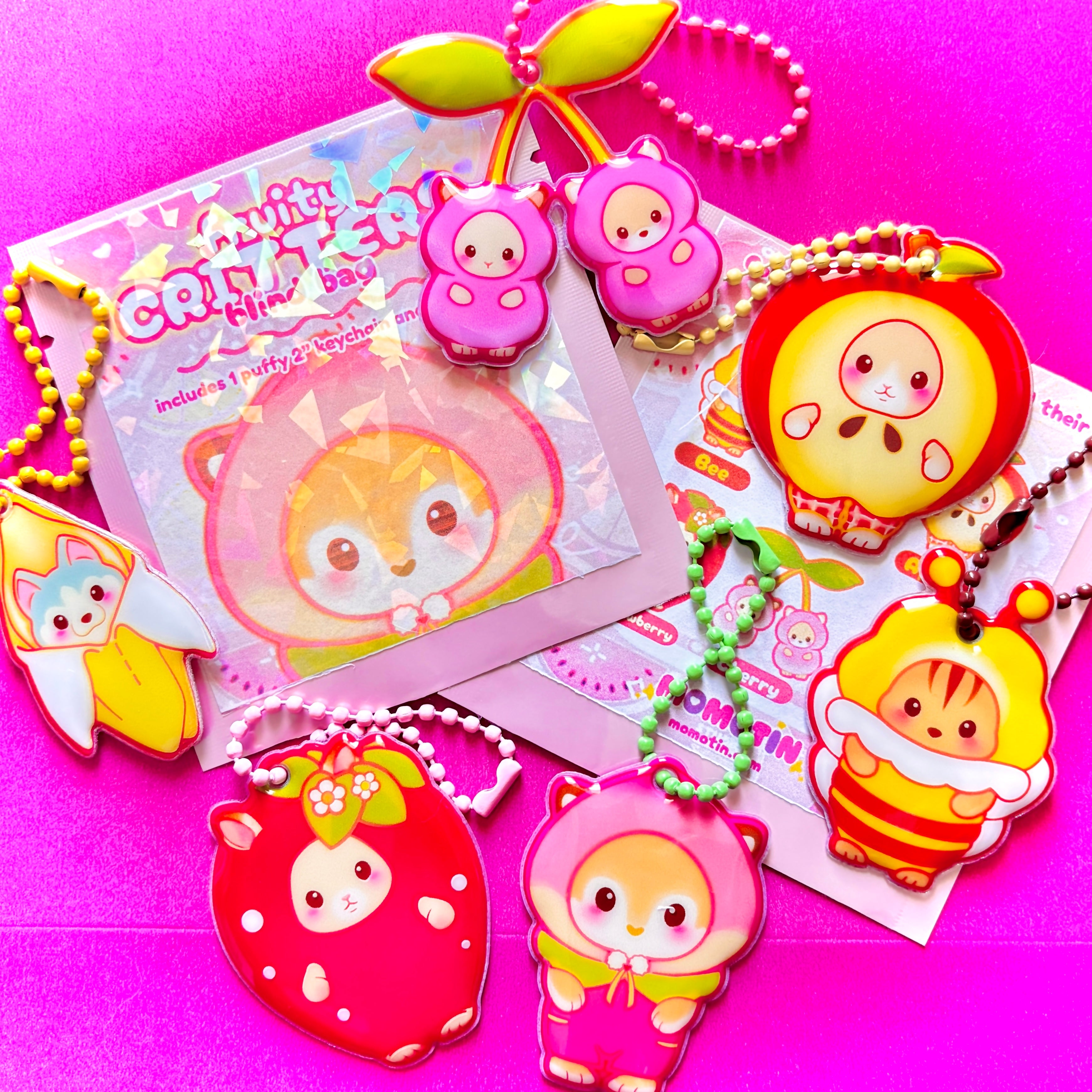Cute Acrylic Keychains – Momotin Studio